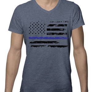 Blue Line American Flag Support Police Officers Respect Honor - Etsy