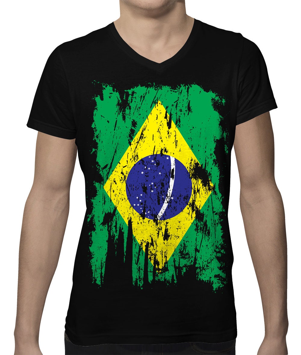 Distressed Brazil Flag South American Brasilia Republica - Etsy