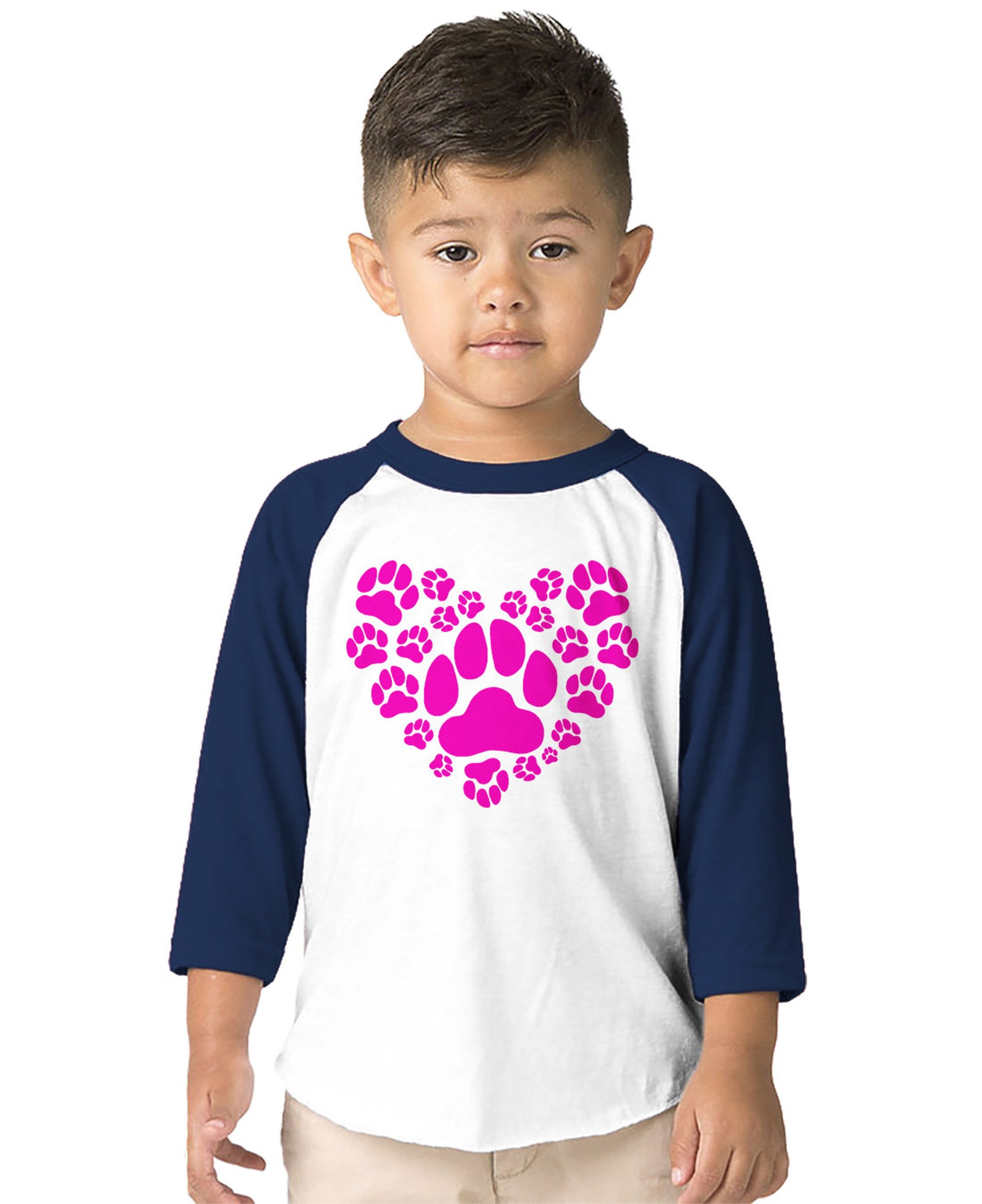 Dog Paw Heart Animal Lover Love Heart Cupid Romance Pink | Etsy