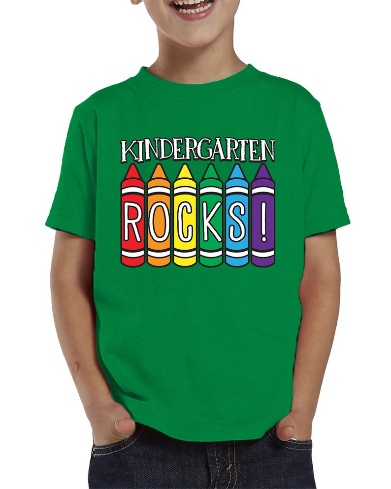 Kindergarten Rocks Back to School Crayon Set Learning Fun - Etsy