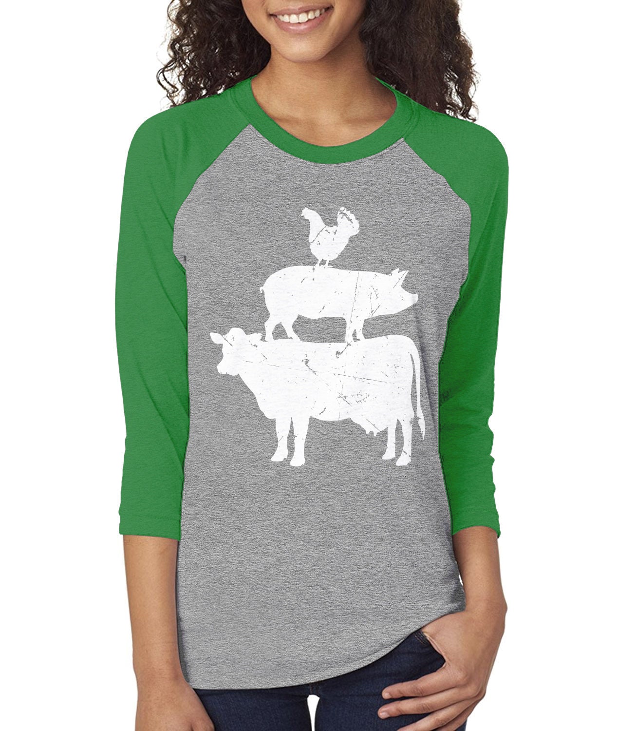 Farm Animal Stack Cows Pigs Chickens Southern Rustic | Etsy