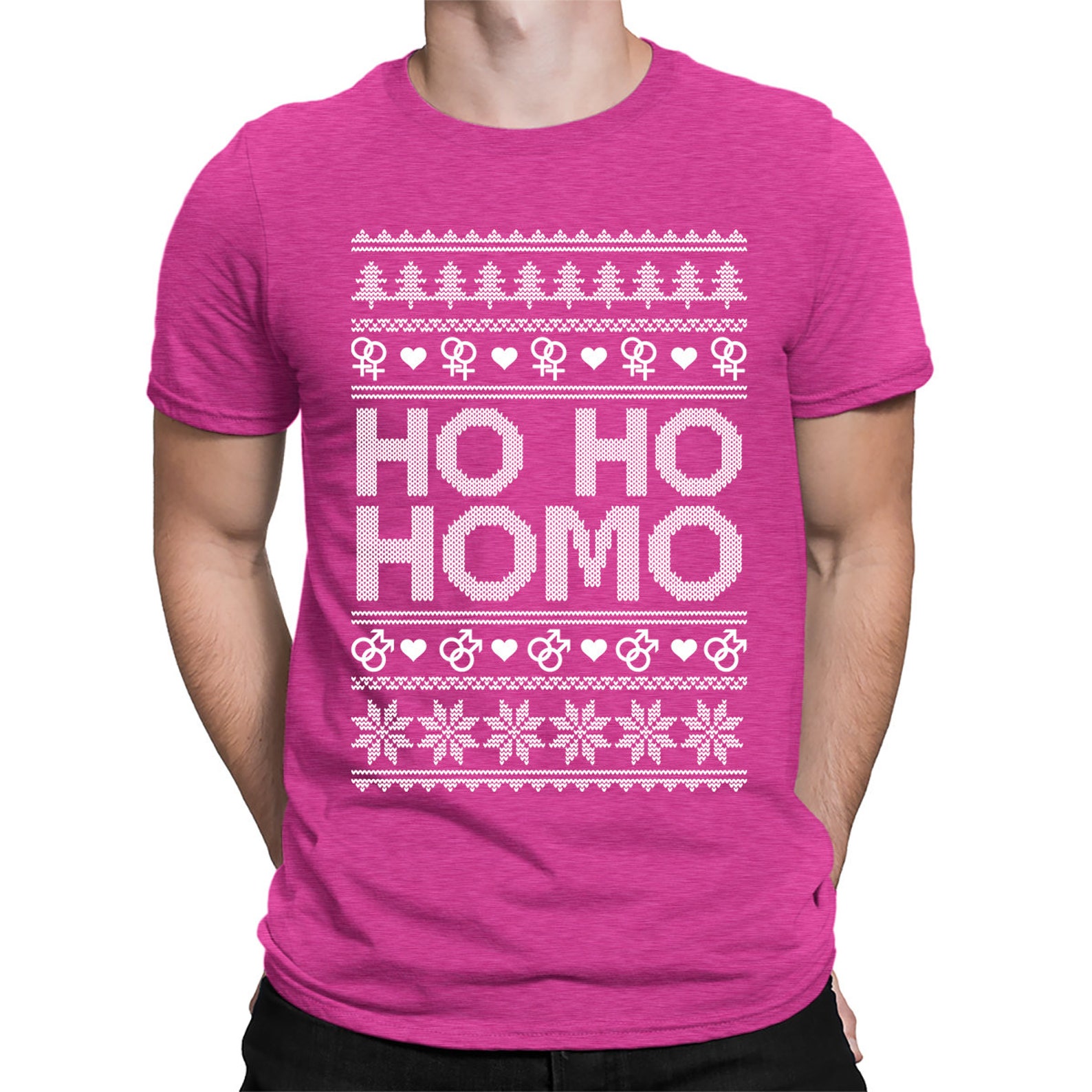 Ho Ho Homo Pro Gay Hilarious Ugly Xmas Christmas Sweater Funny - Etsy