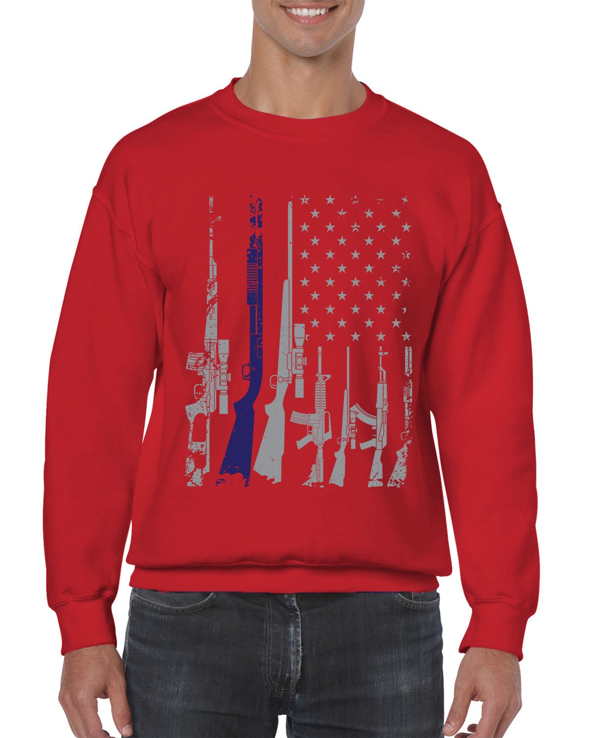 Silver Blue Line Gun Flag Patriotism 2nd Amendment Gun Rights | Etsy