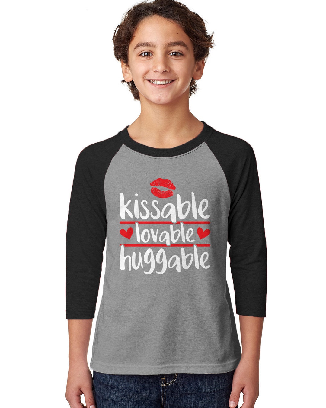 Kissable Loveable Huggable Valentines Day Romance Romantic - Etsy