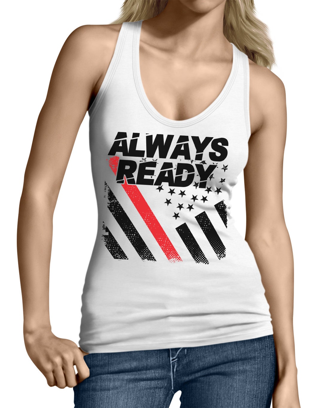 Always Ready Red Line Flag Fire Safety Rescue First Responder - Etsy