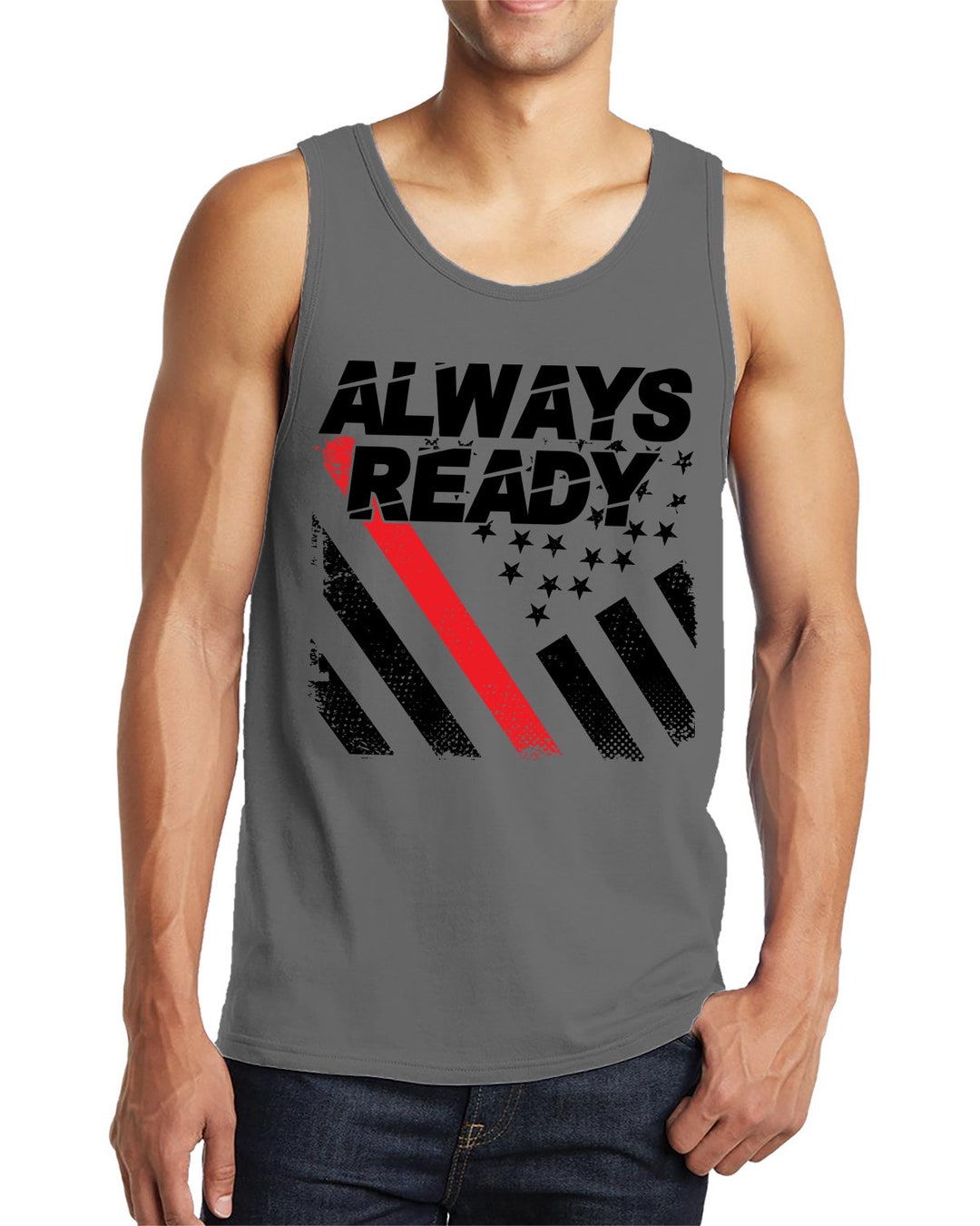 Always Ready Red Line Flag Fire Safety Rescue First Responder - Etsy