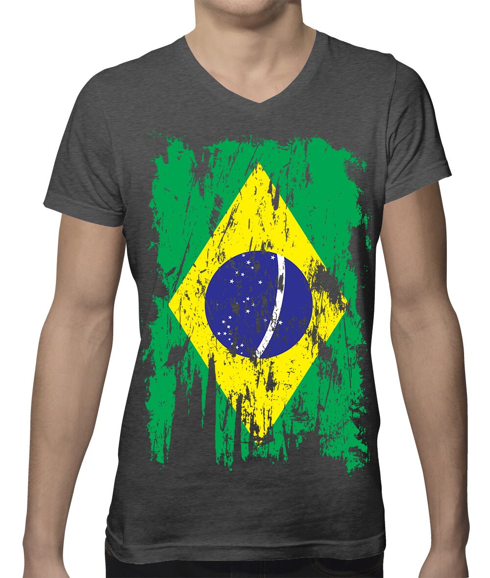 Distressed Brazil Flag South American Brasilia Republica - Etsy