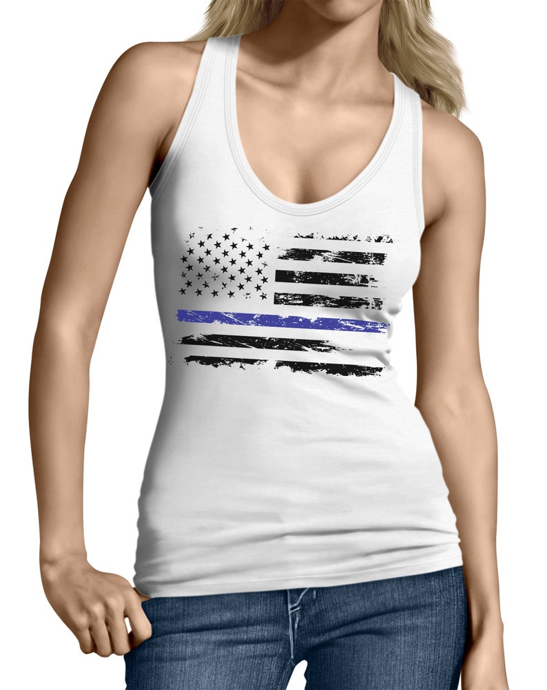 Blue Line American Flag Support Police Officers Respect Honor - Etsy