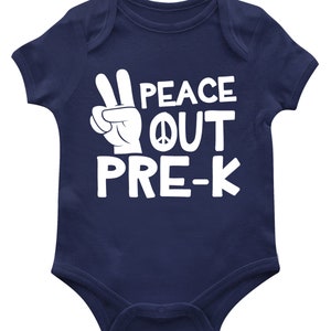 Peace Out Pre-k Kindergarten Back to School Education - Etsy