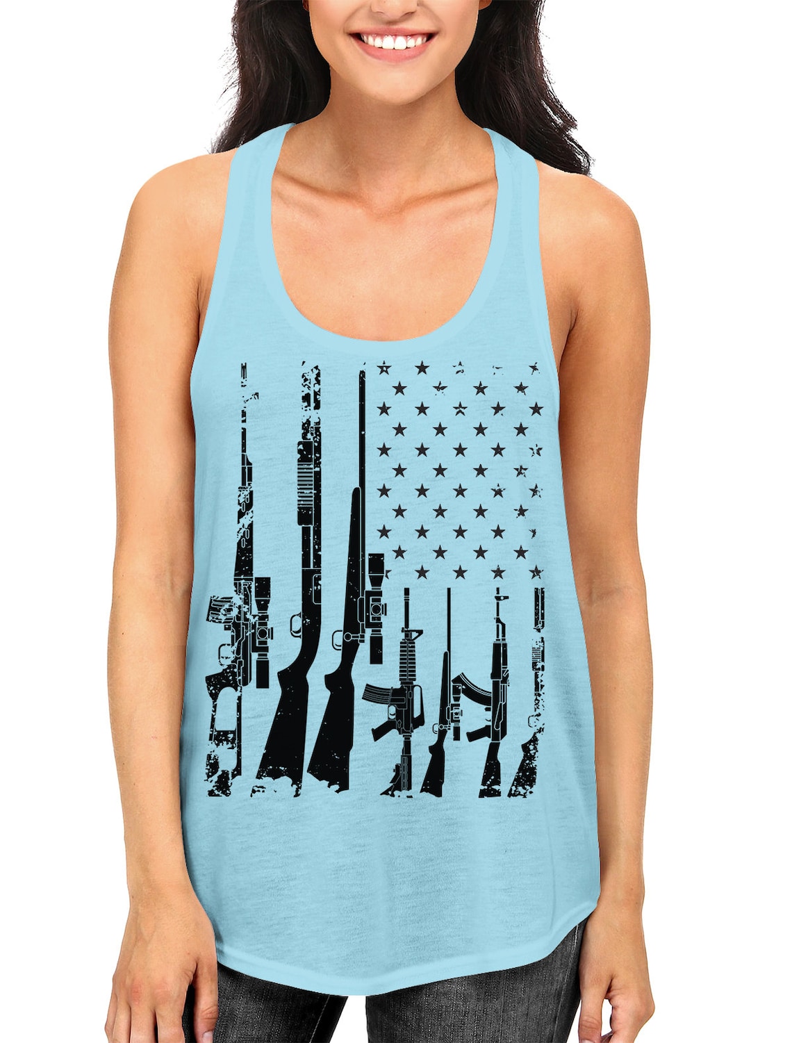 Distressed American USA Gun Flag Patriotic Bullet Rifle 2nd - Etsy