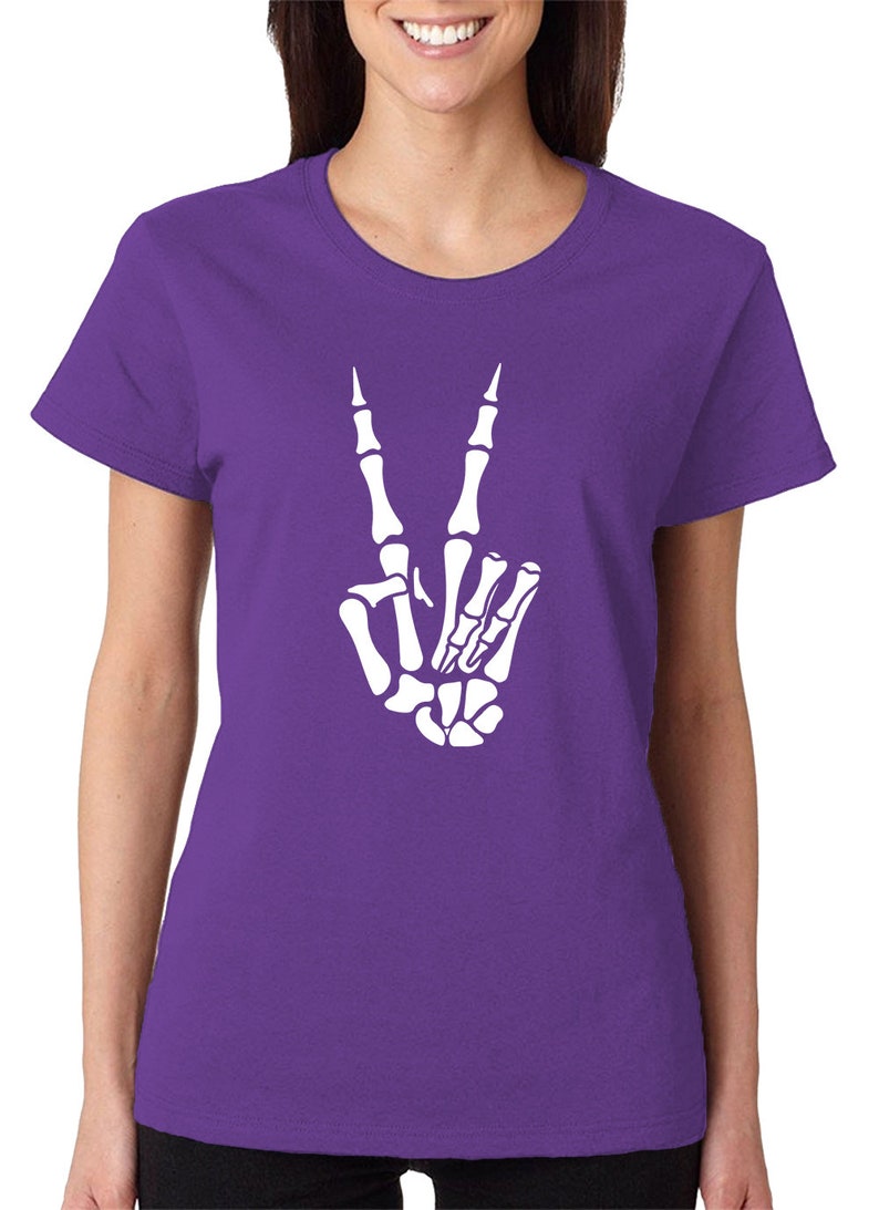 Skeleton Peace Hand Bones Peace Sign Skeletal Fingers | Etsy
