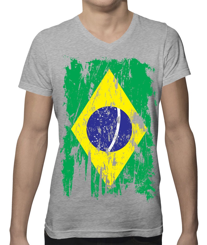 Distressed Brazil Flag South American Brasilia Republica - Etsy
