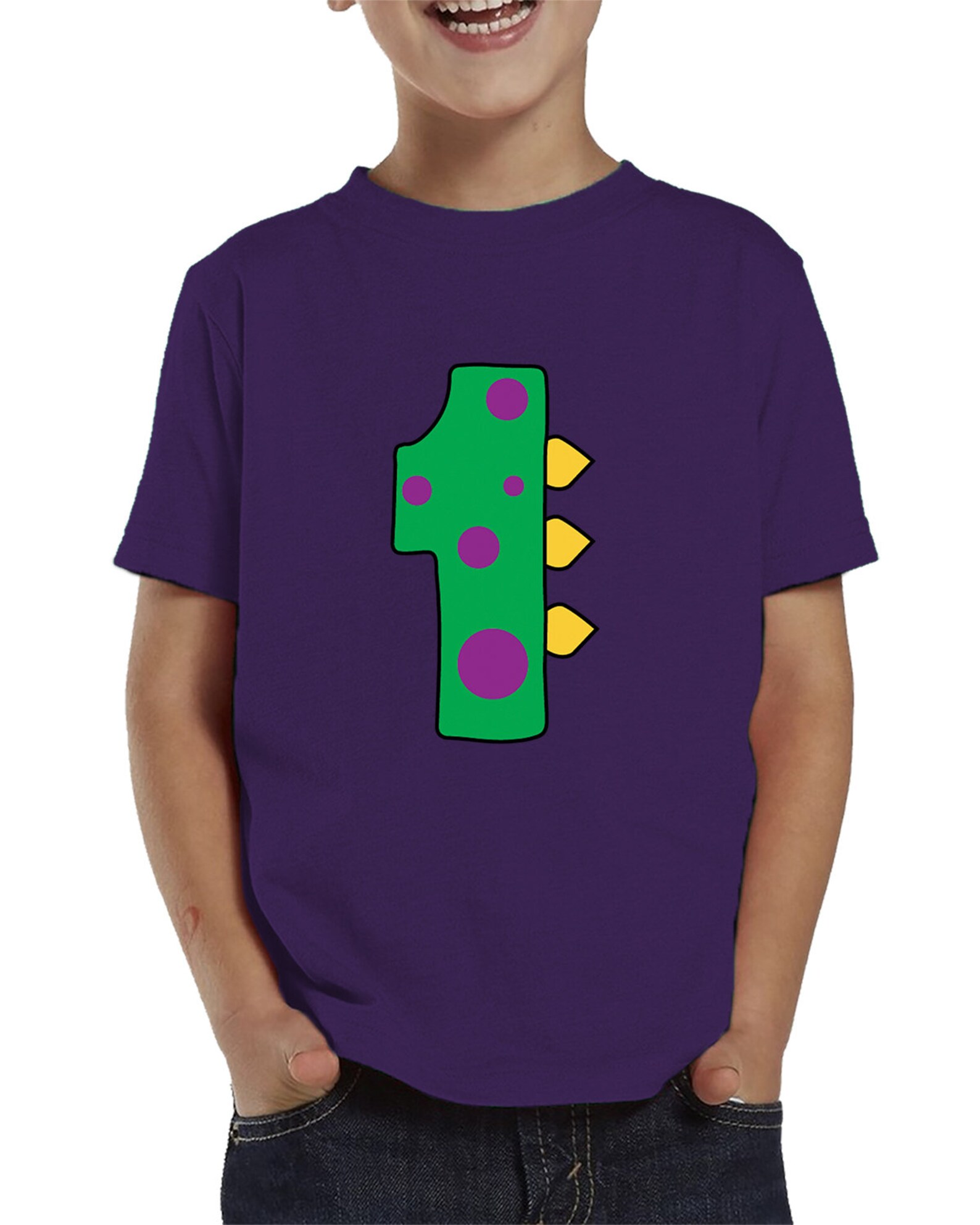 Spotted Dinosaur 1 Number One Winner Celebration Victory Cute | Etsy