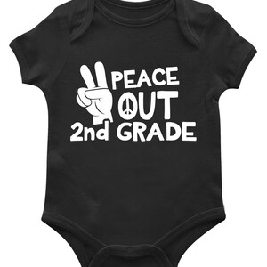 Peace Out 2nd Grade Back to School Vacation Education - Etsy