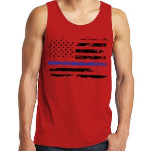 Blue Line American Flag Support Police Officers Respect Honor - Etsy