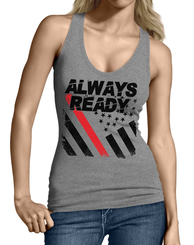 Always Ready Red Line Flag Fire Safety Rescue First Responder - Etsy