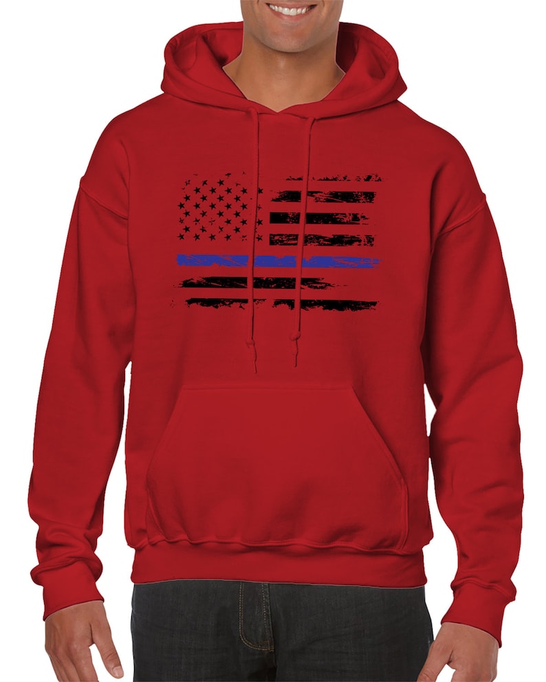 Blue Line American Flag Support Police Officers Respect Honor - Etsy