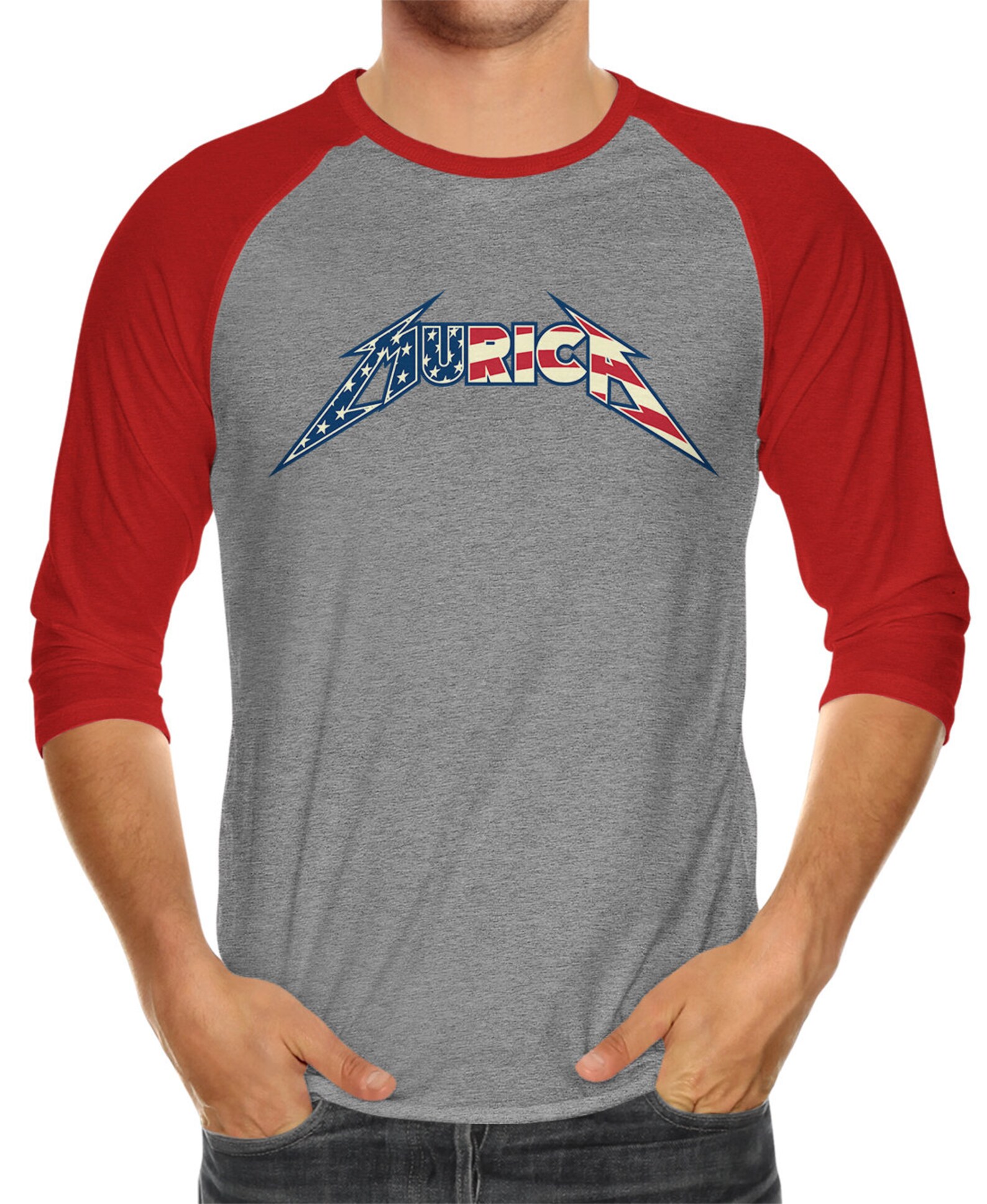 Murica Logo Radical Patriotism Theme Rock and Roll American | Etsy