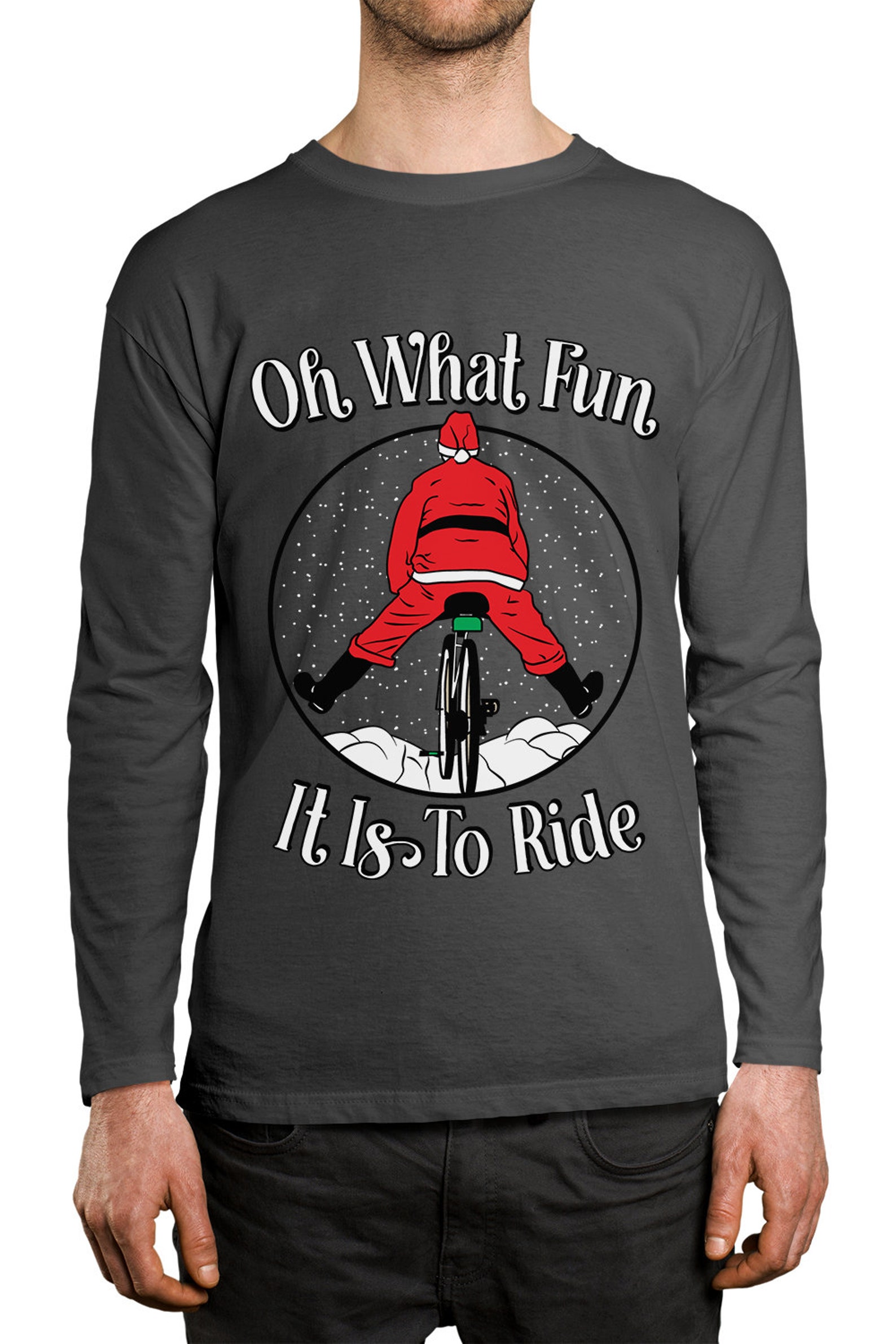 Oh What Fun It is to Ride Xmas Tree Christmas December Funny | Etsy