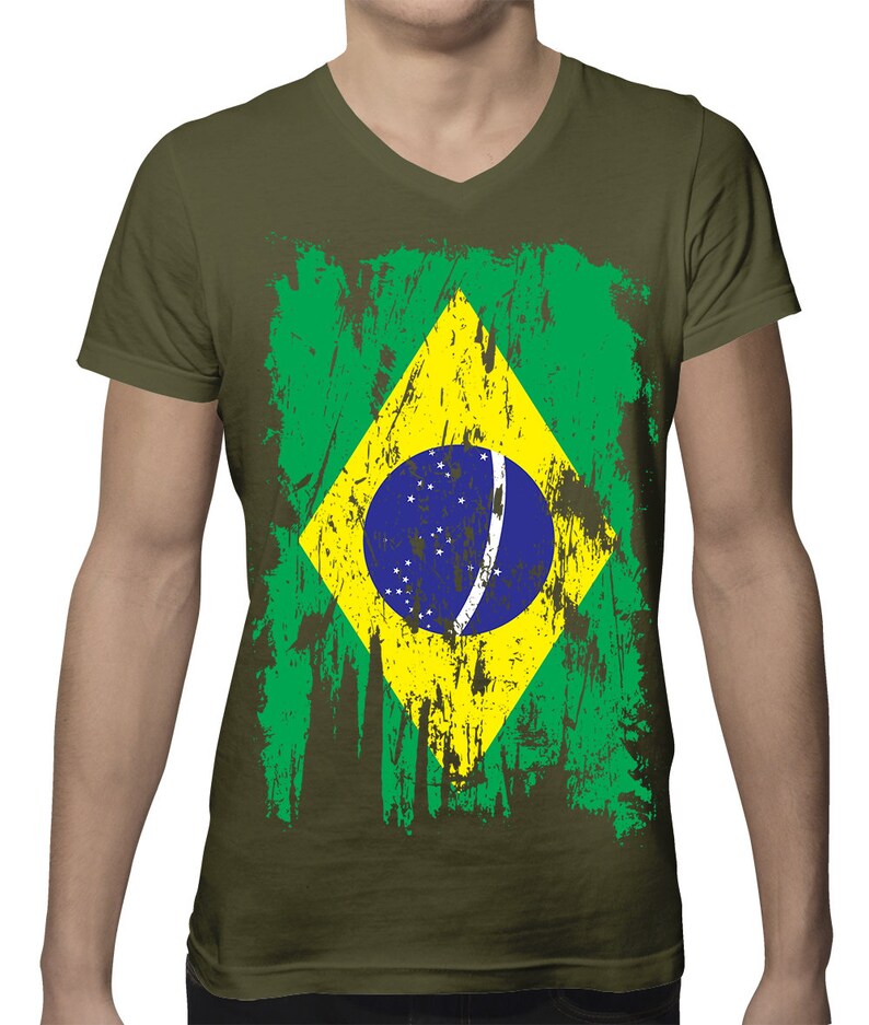 Distressed Brazil Flag South American Brasilia Republica - Etsy