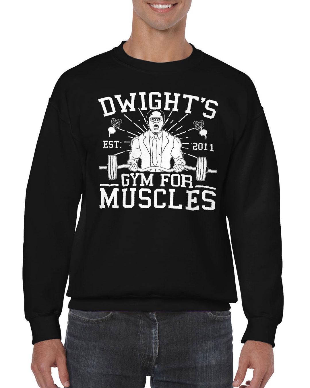 Dwights Gym for Muscles Funny TV Show Work Out Sayings - Etsy