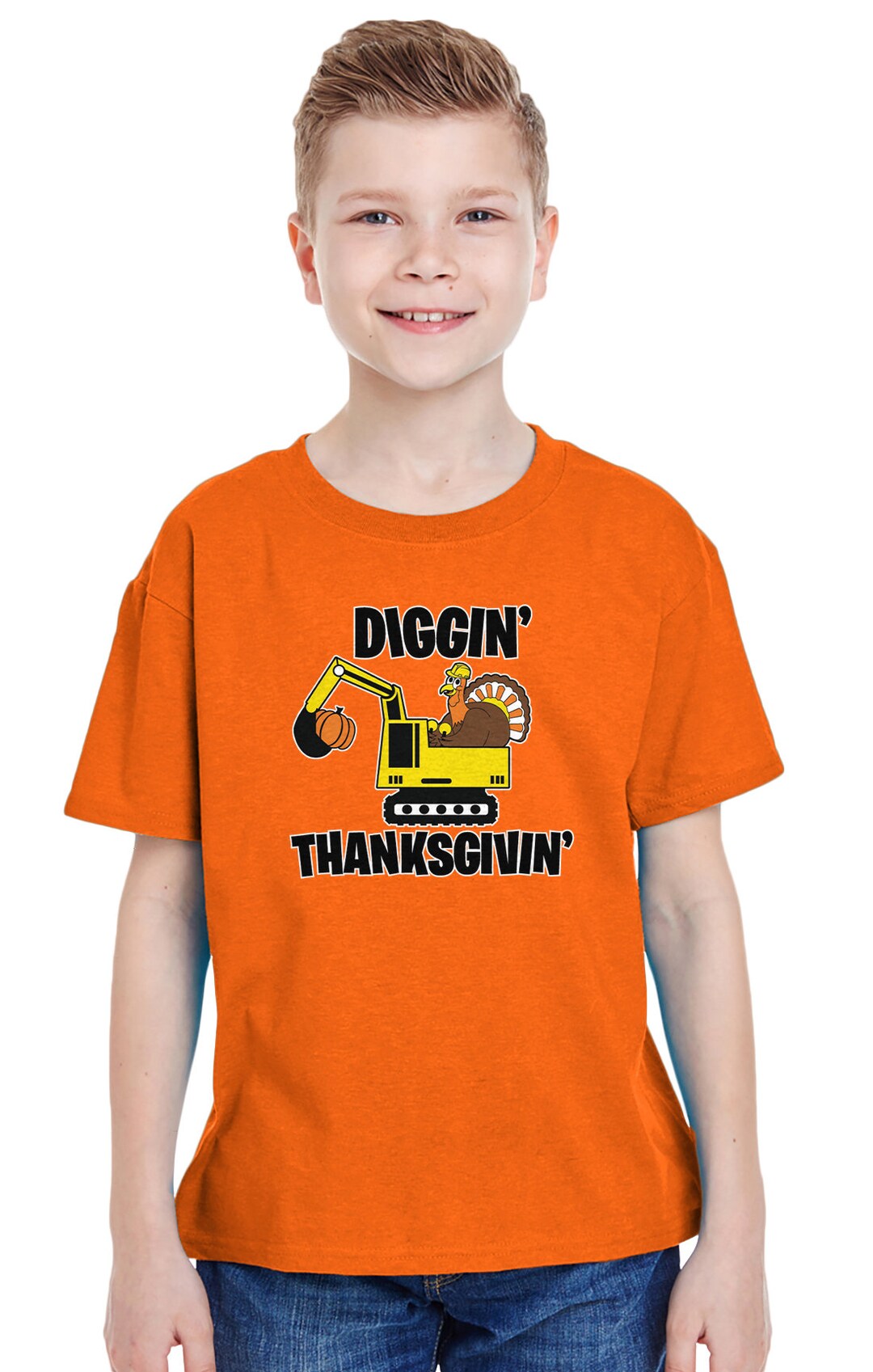 Diggin' Thanksgiving Construction Vehicle Funny Dinner - Etsy