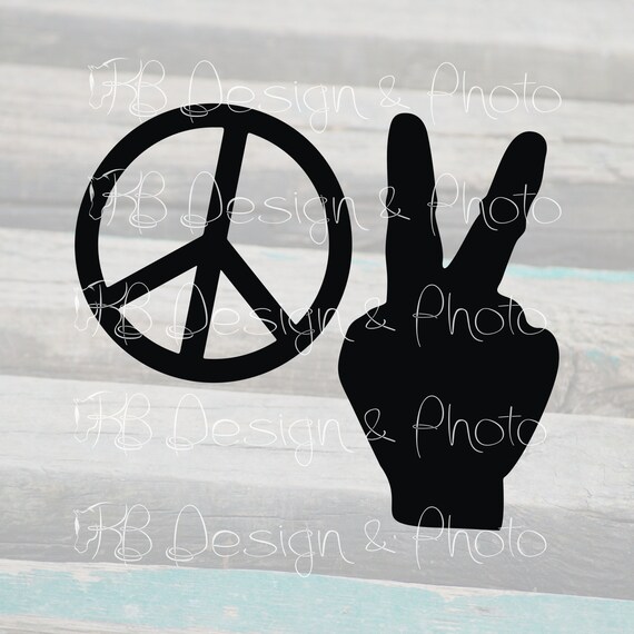 Peace Signs Vector/raster SVG PNG JPG - Etsy