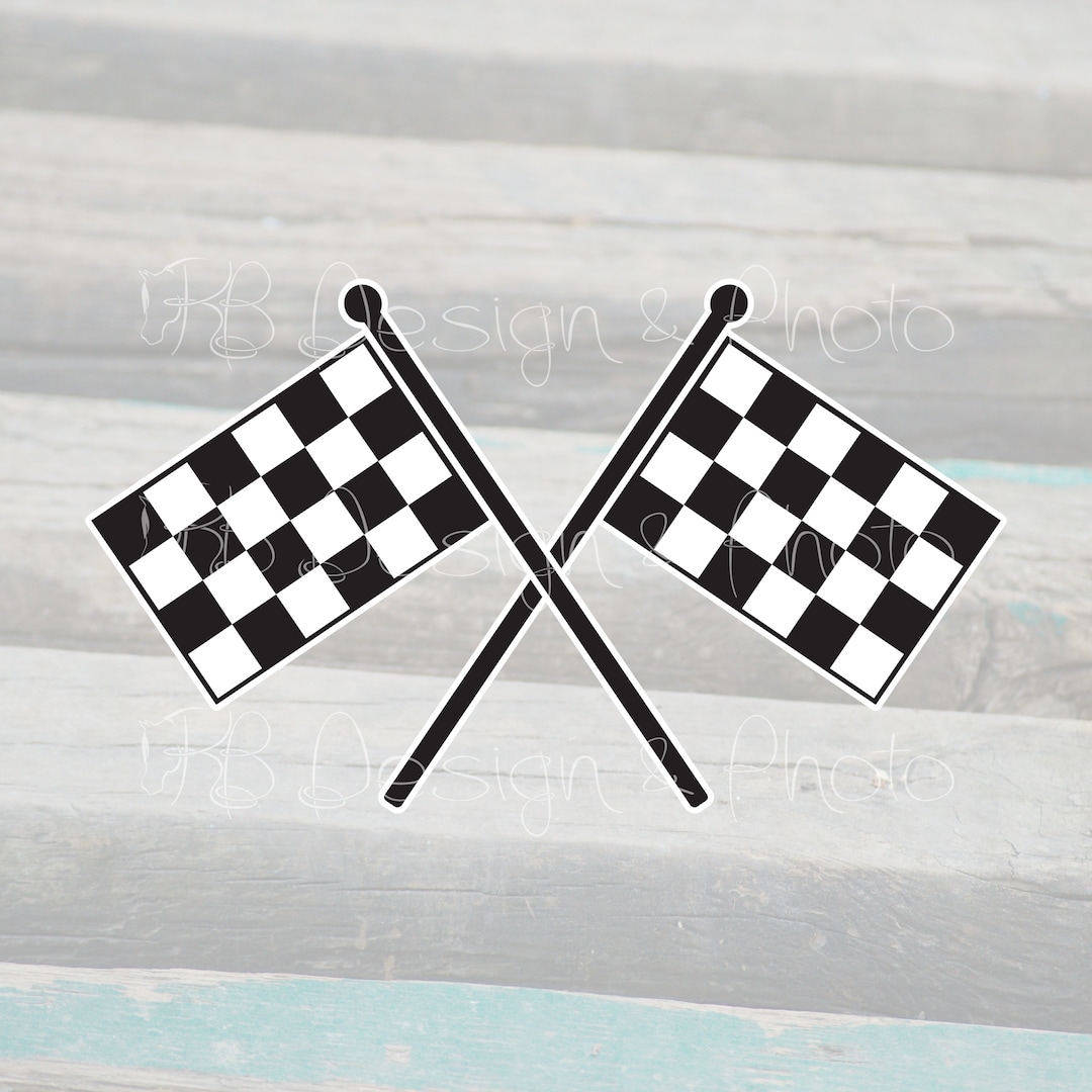Racing Checkered Flags Vector/raster- SVG, PNG, JPG - Etsy