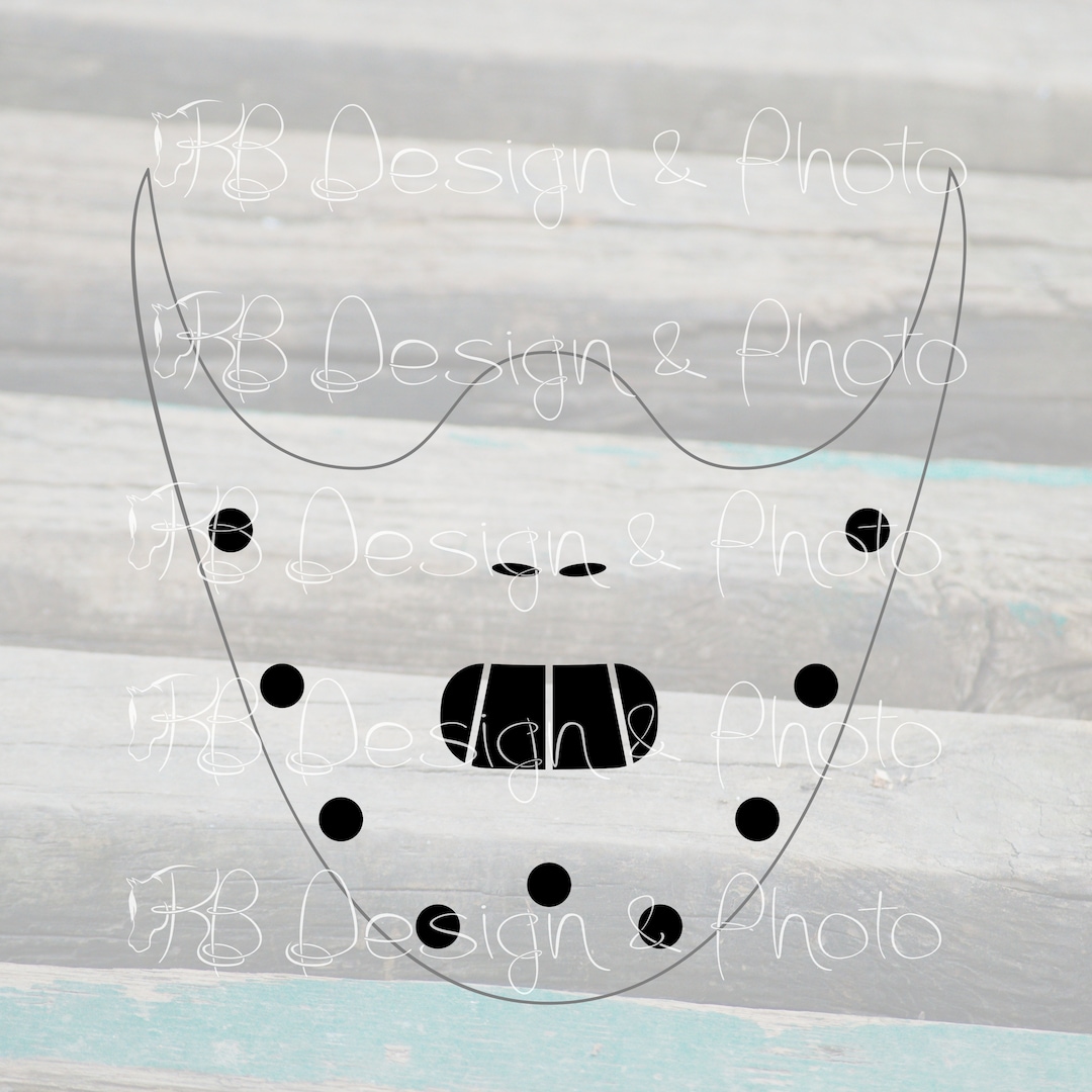 Hannibal Lecter Mask Vector/raster- SVG, PNG - Etsy