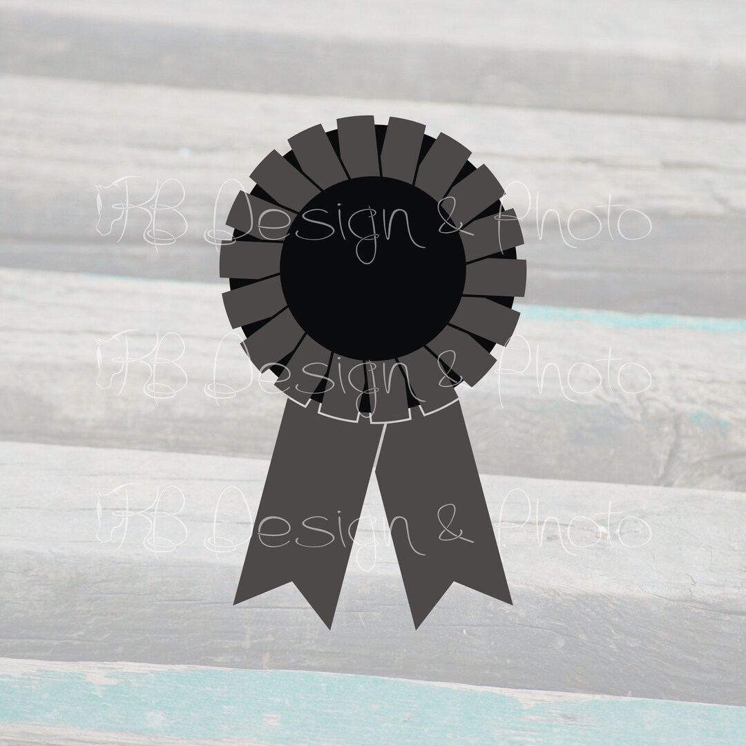 Winner's Ribbon Rosette Vector/raster- SVG, PNG, JPG - Etsy