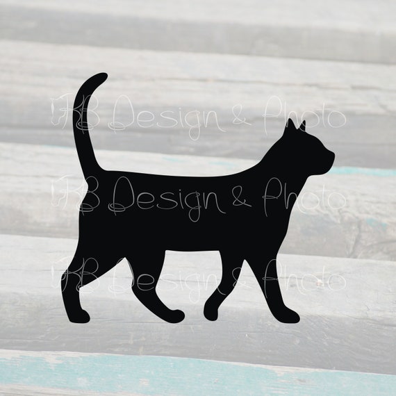 Walking Cat Vector/Raster SVG PNG JPG - Etsy México