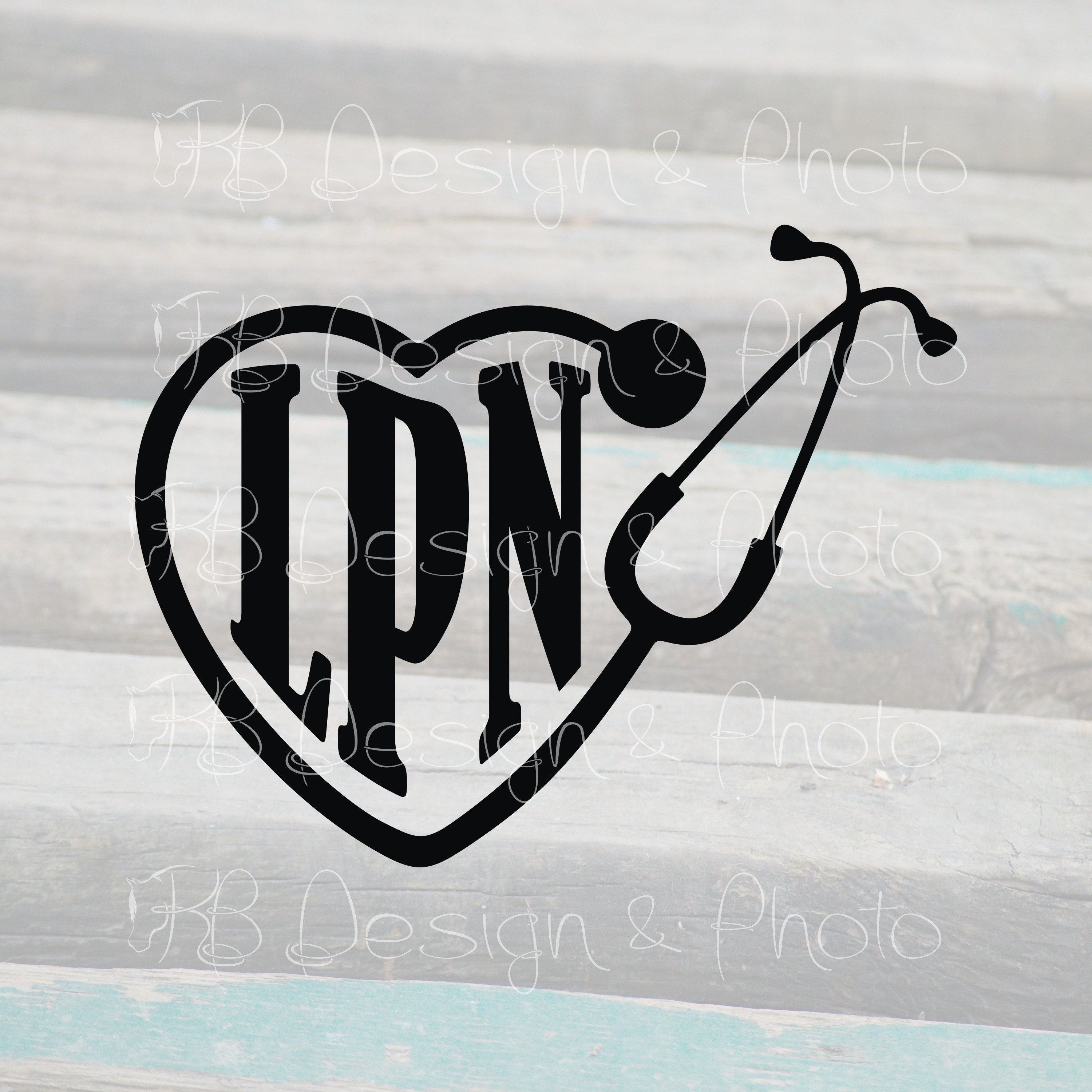 Stethoscope LPN Vector & Raster Files SVG PNG Jpg - Etsy