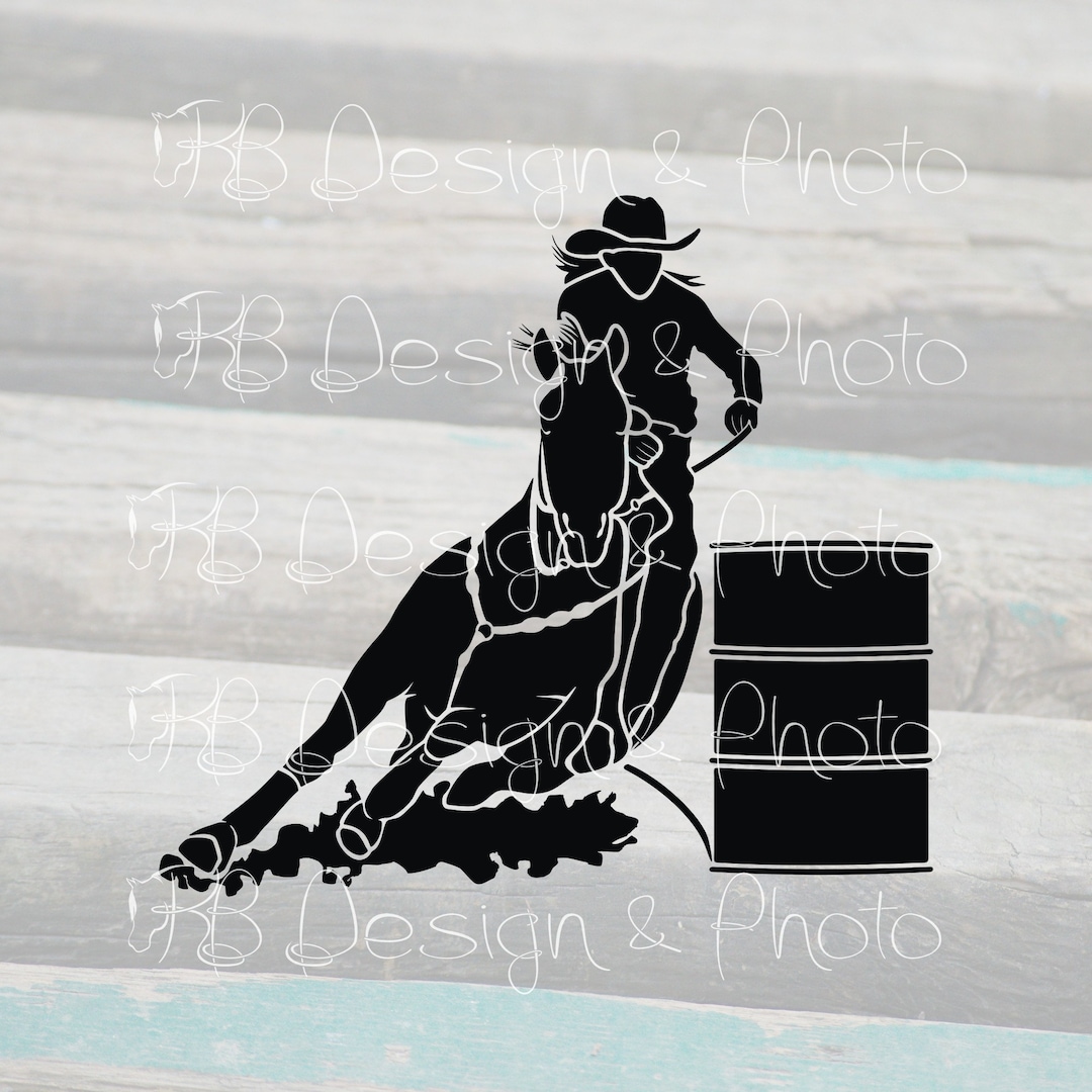 Barrel Racer Vector/raster- SVG, PNG, JPG - Etsy