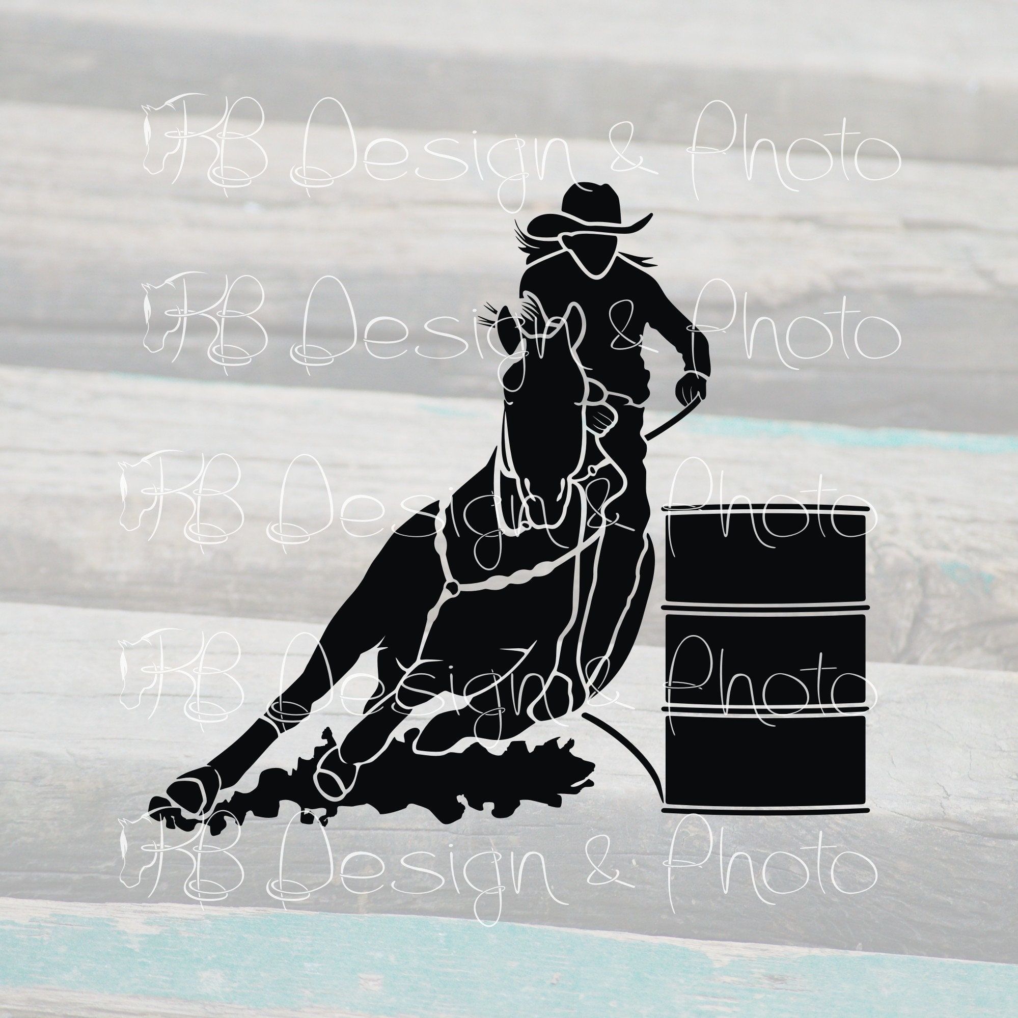 Barrel Racer Silhouette Vector