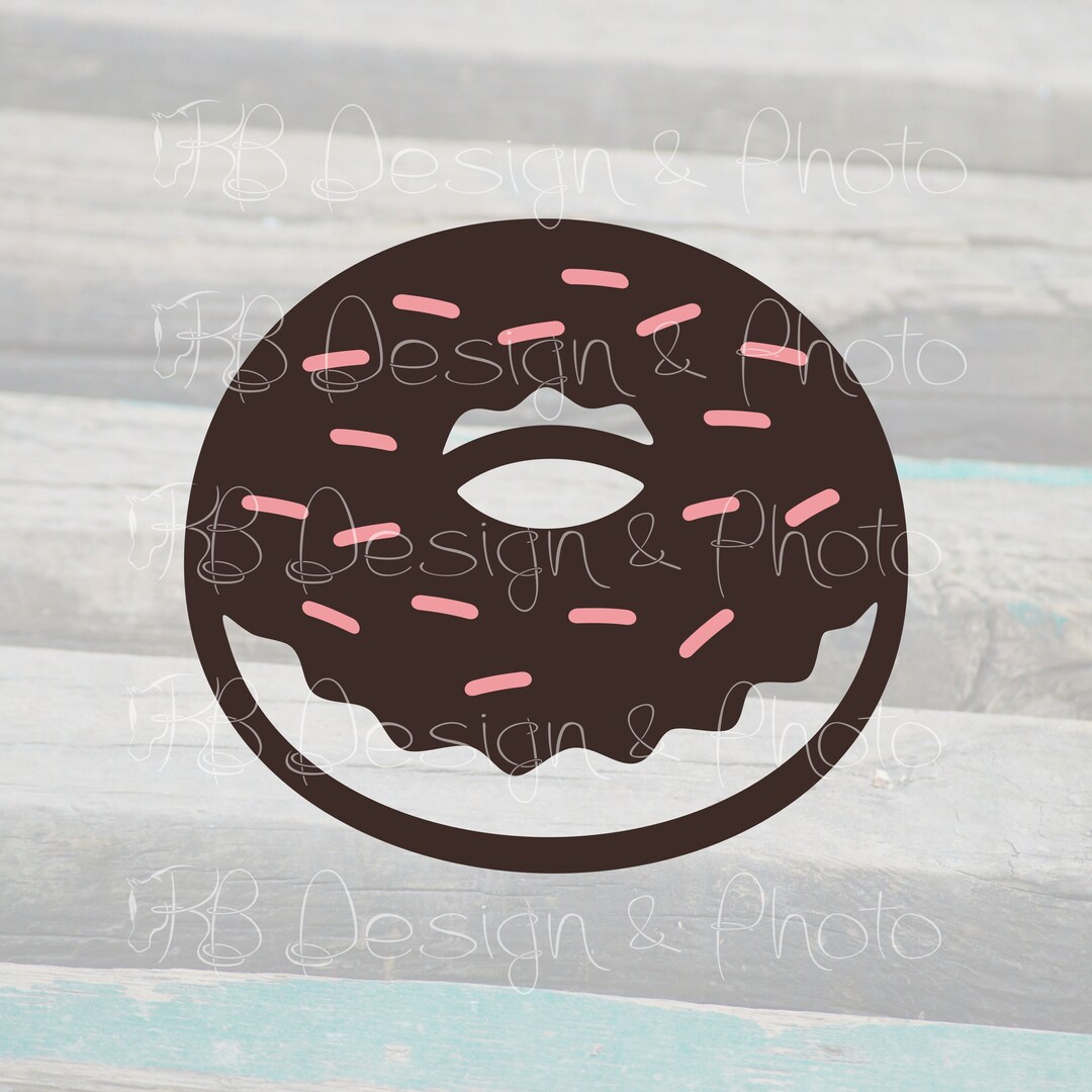 Donut With Sprinkles Vector/raster- SVG, PNG, JPG - Etsy