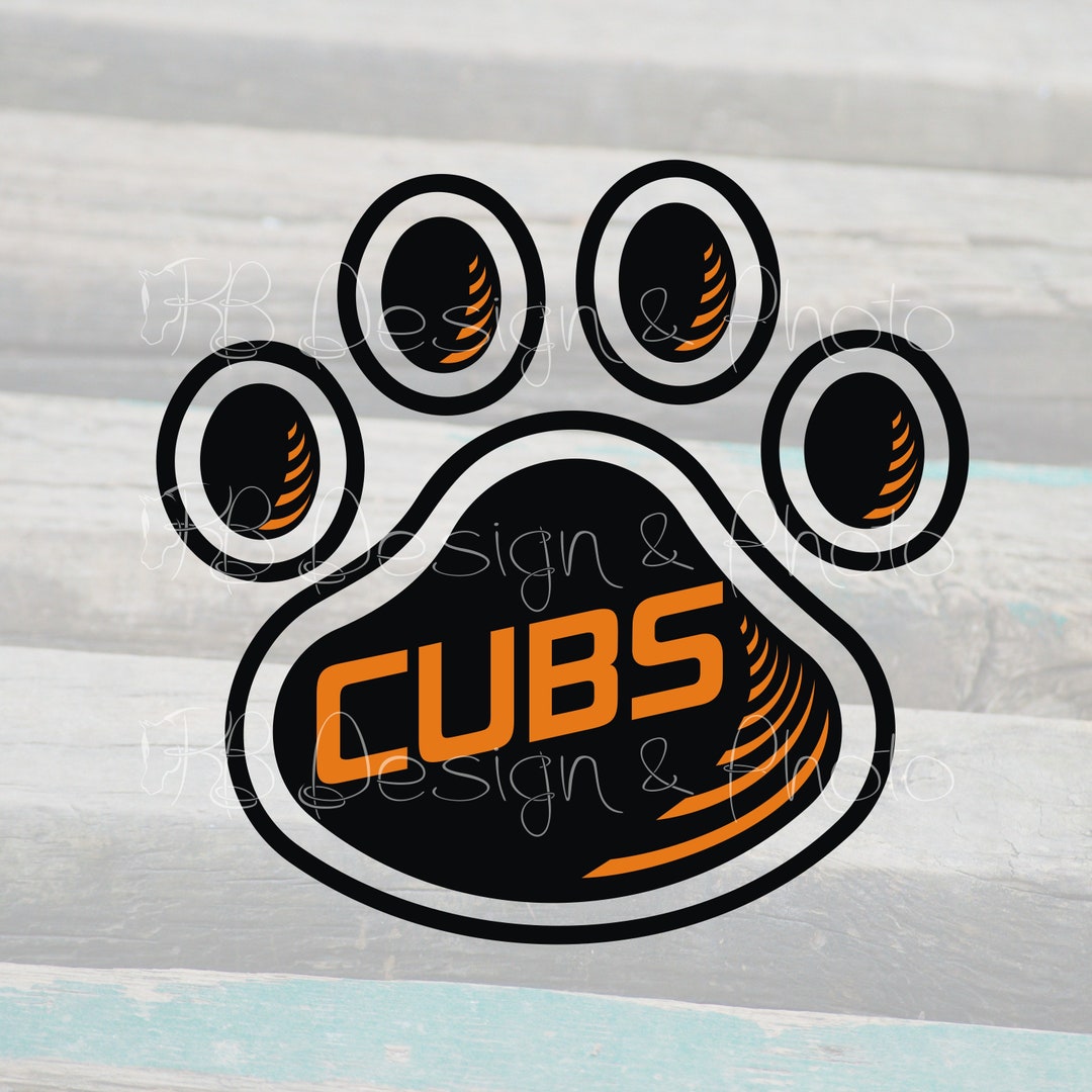 Cubs Paw Vector/raster- SVG, PNG, JPG - Etsy