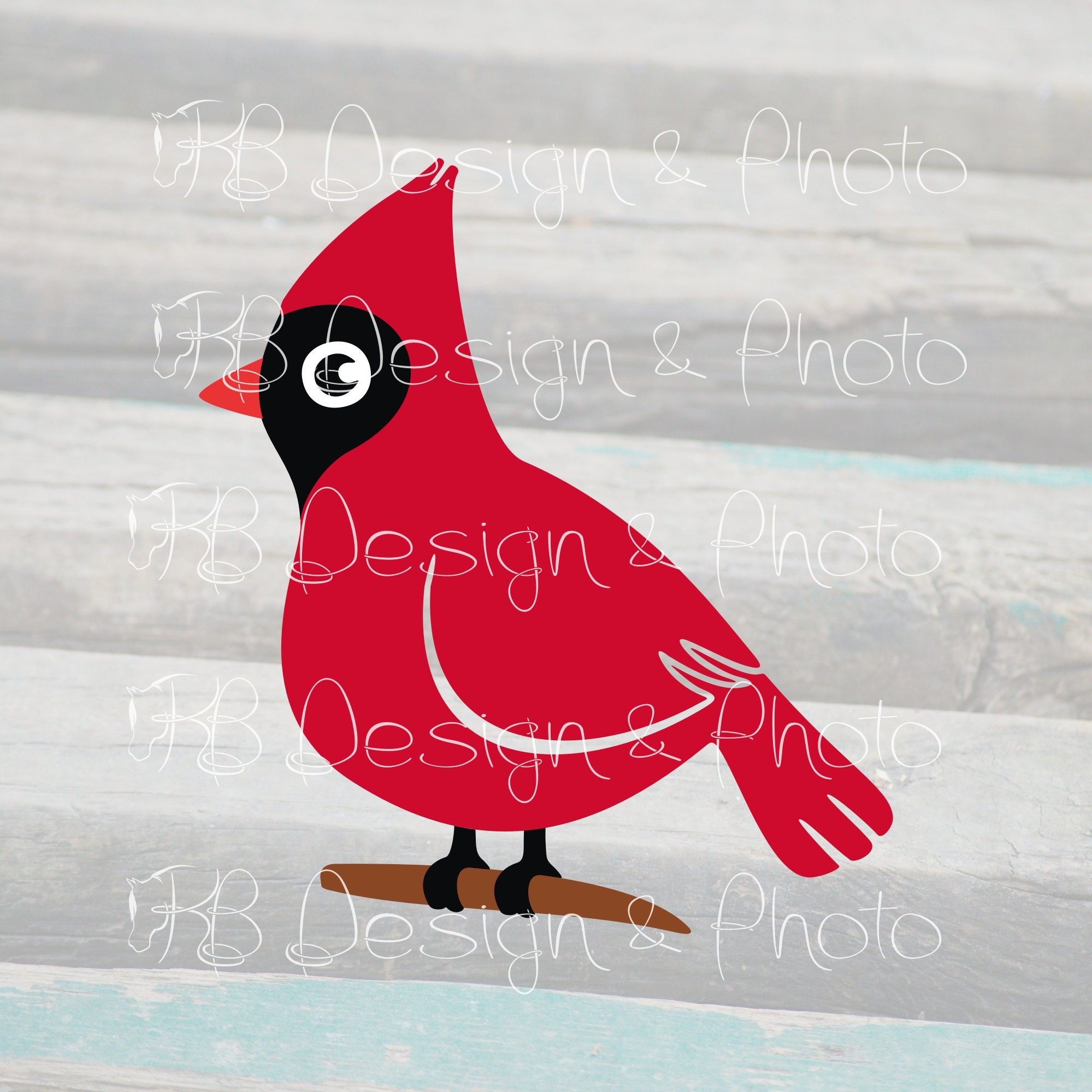 Cardinal bird Vector/Raster SVG PNG JPG | Etsy