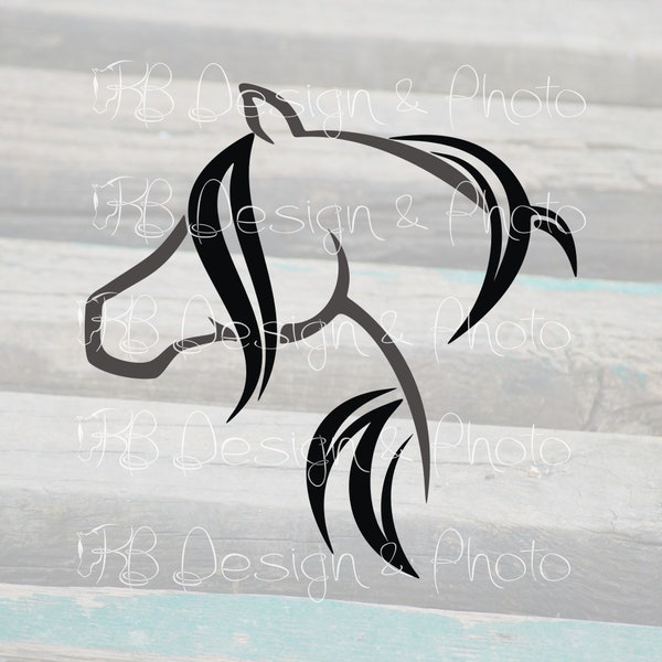 Tribal Horse Svg - Etsy