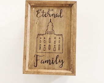 Lds Temple Card Box - Etsy