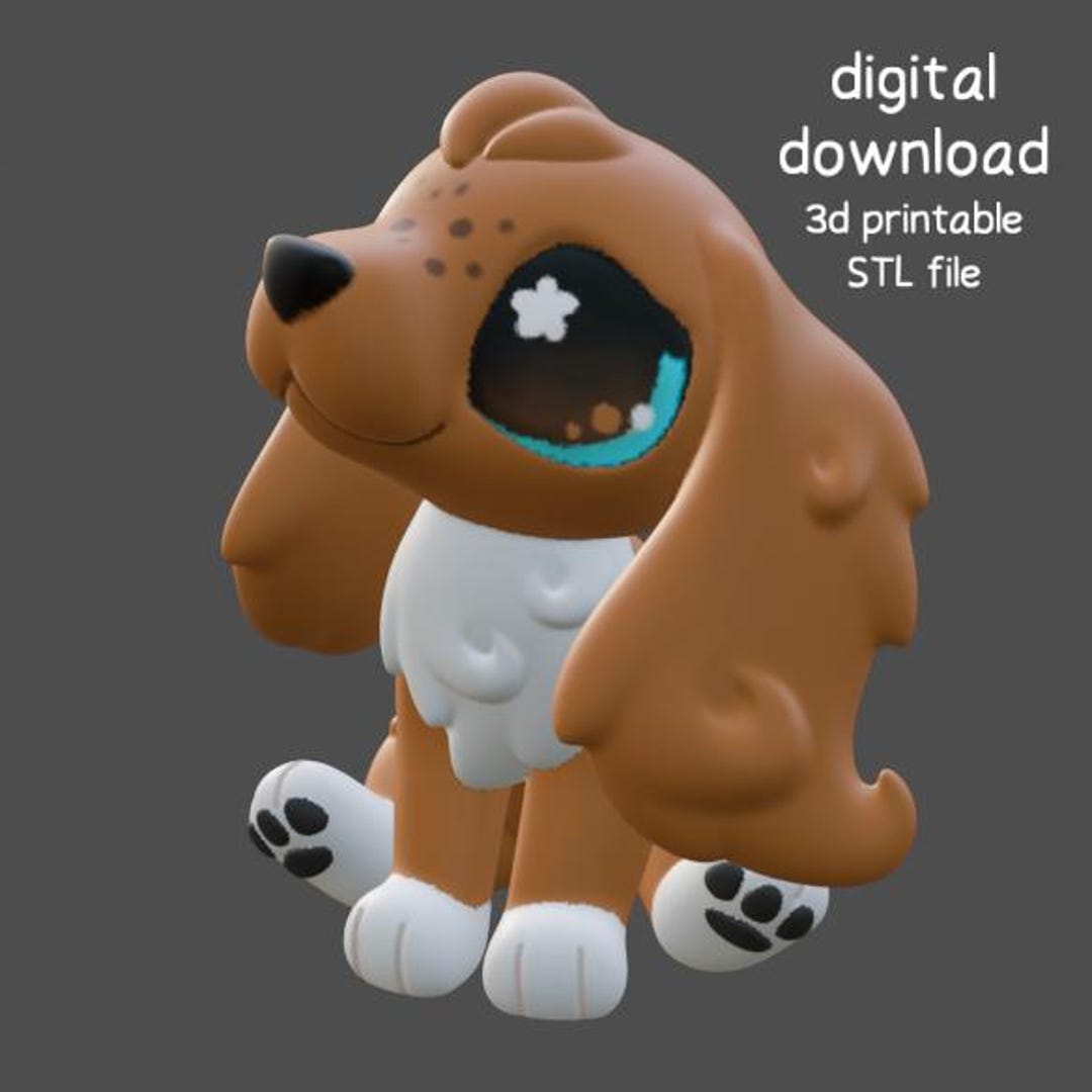 Cocker Spaniel - Digital Download - 3d Printable STL File - 3d Model - Etsy