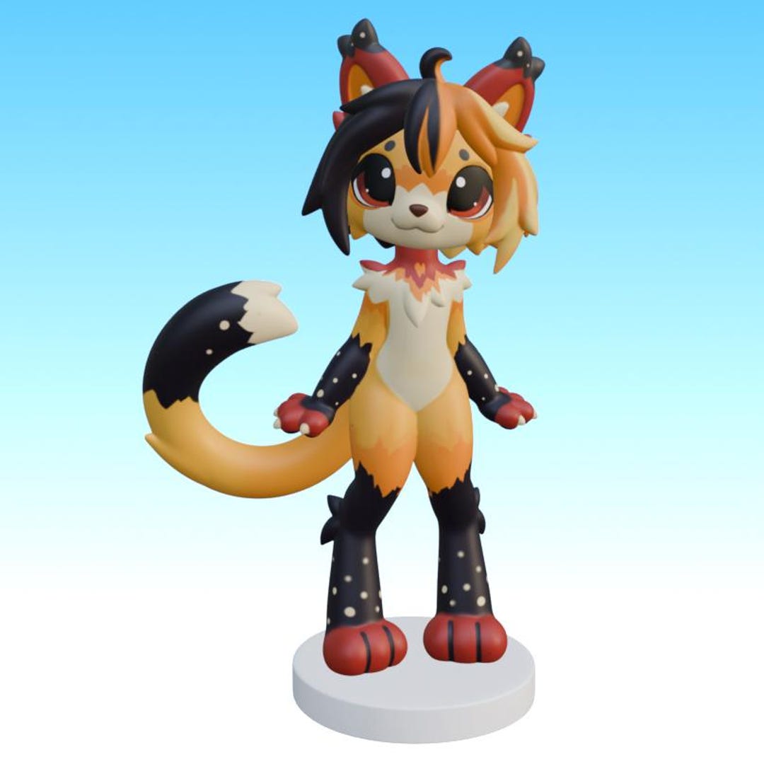 Adoptable - Ember the Cat - Character Adopt and 3d Printable STL File ...