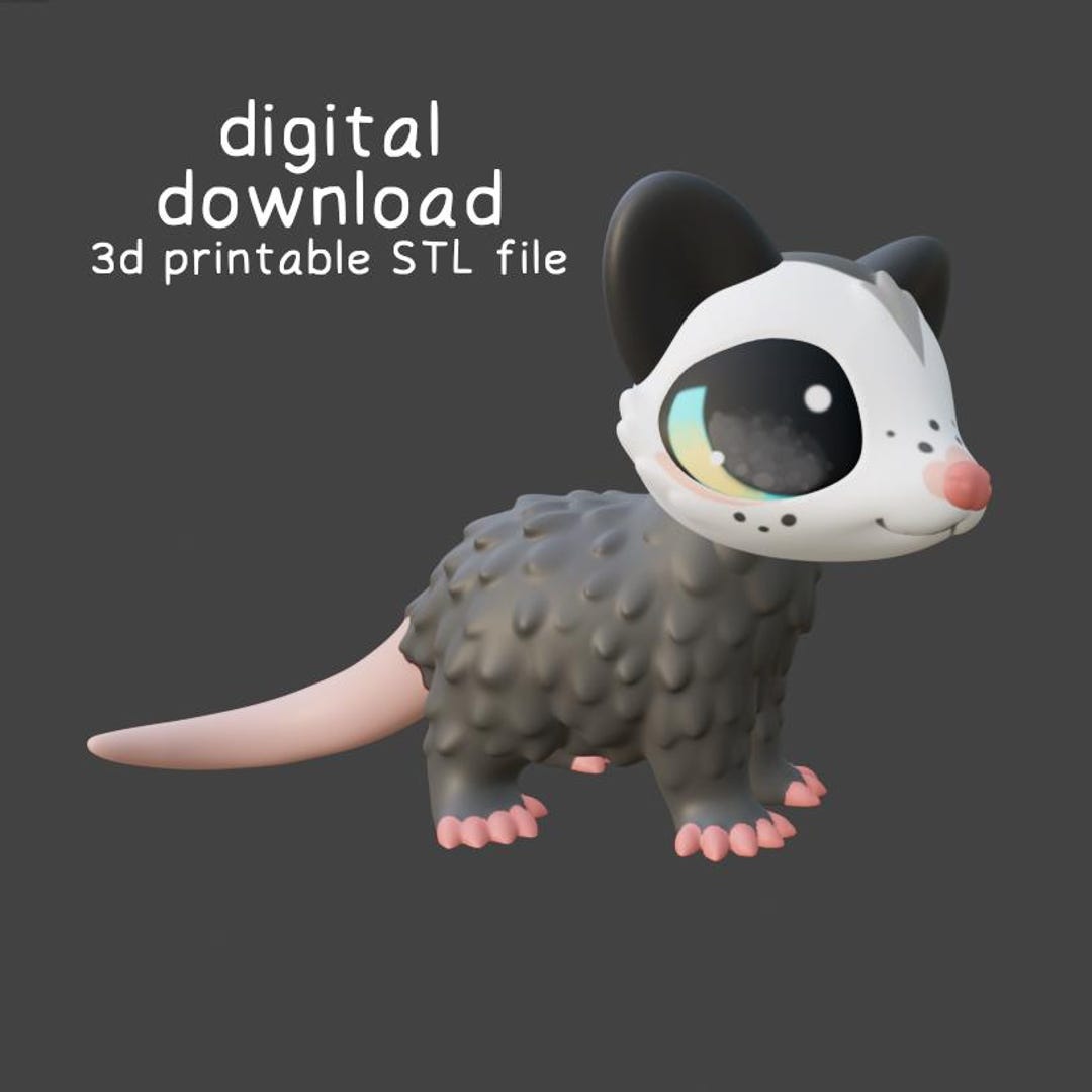 Possum - Digital Download - 3d Printable STL File - 3d Model - Etsy