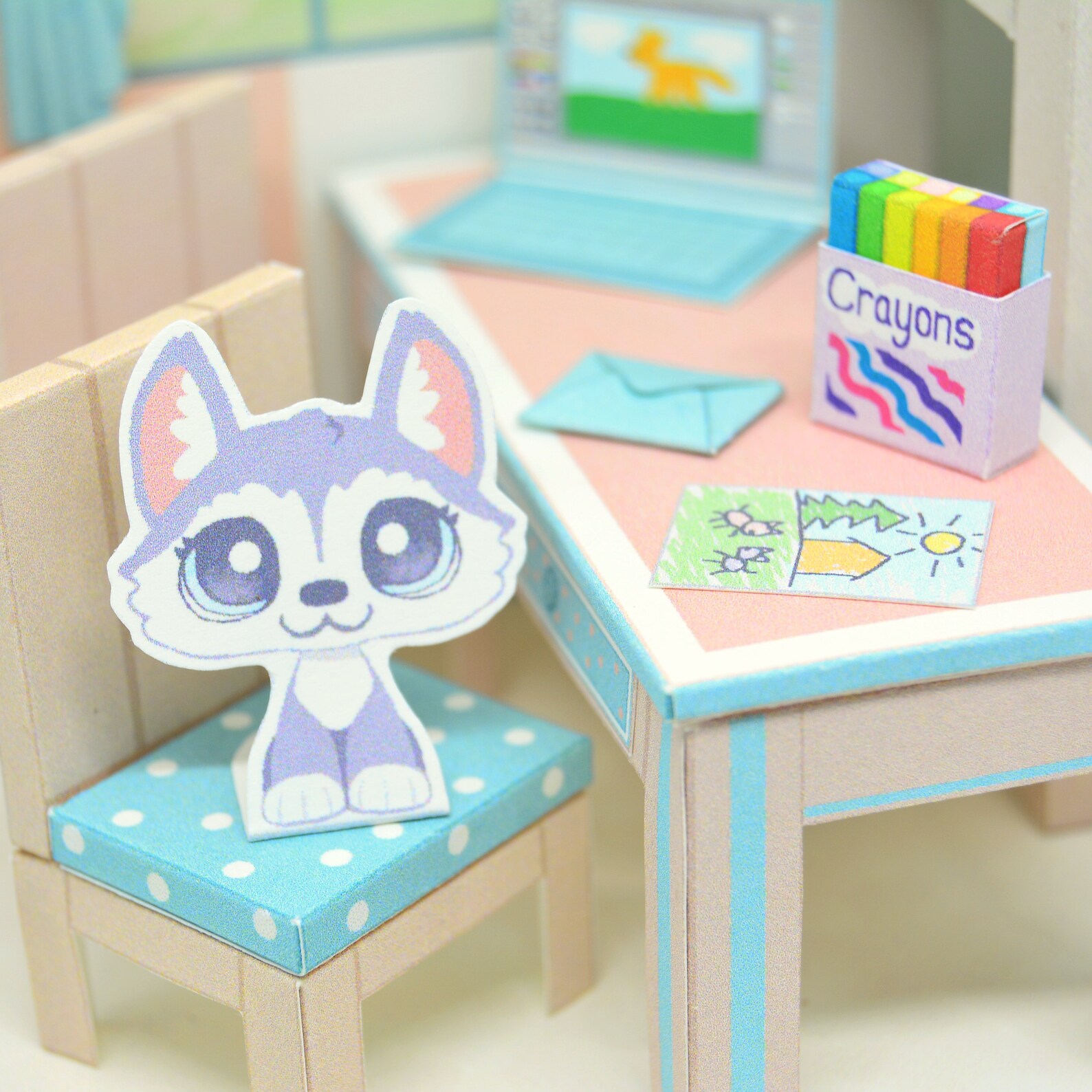 Printable DIY Paper Dollhouse Craft Kit Digital Download - Etsy