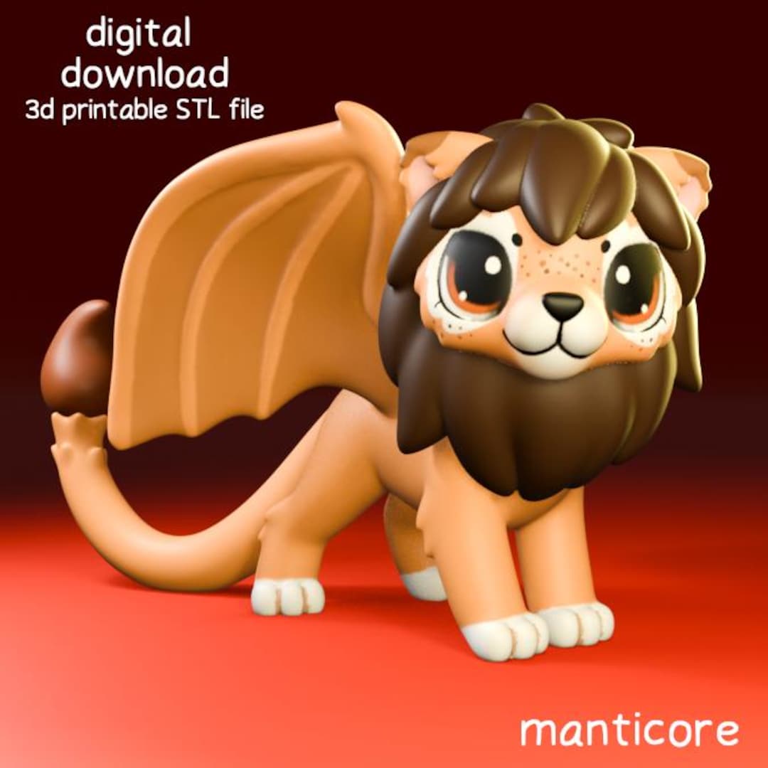 Manticore - Digital Download - 3d Printable STL File - 3d Model - Etsy