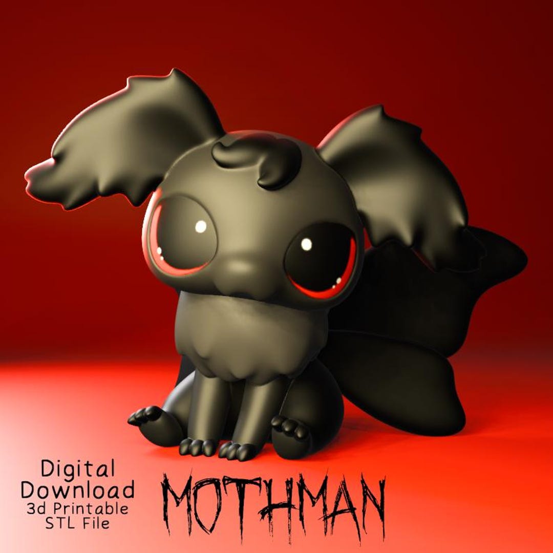 Mothman- Digital Download - 3d Printable STL File - 3d Model - Etsy