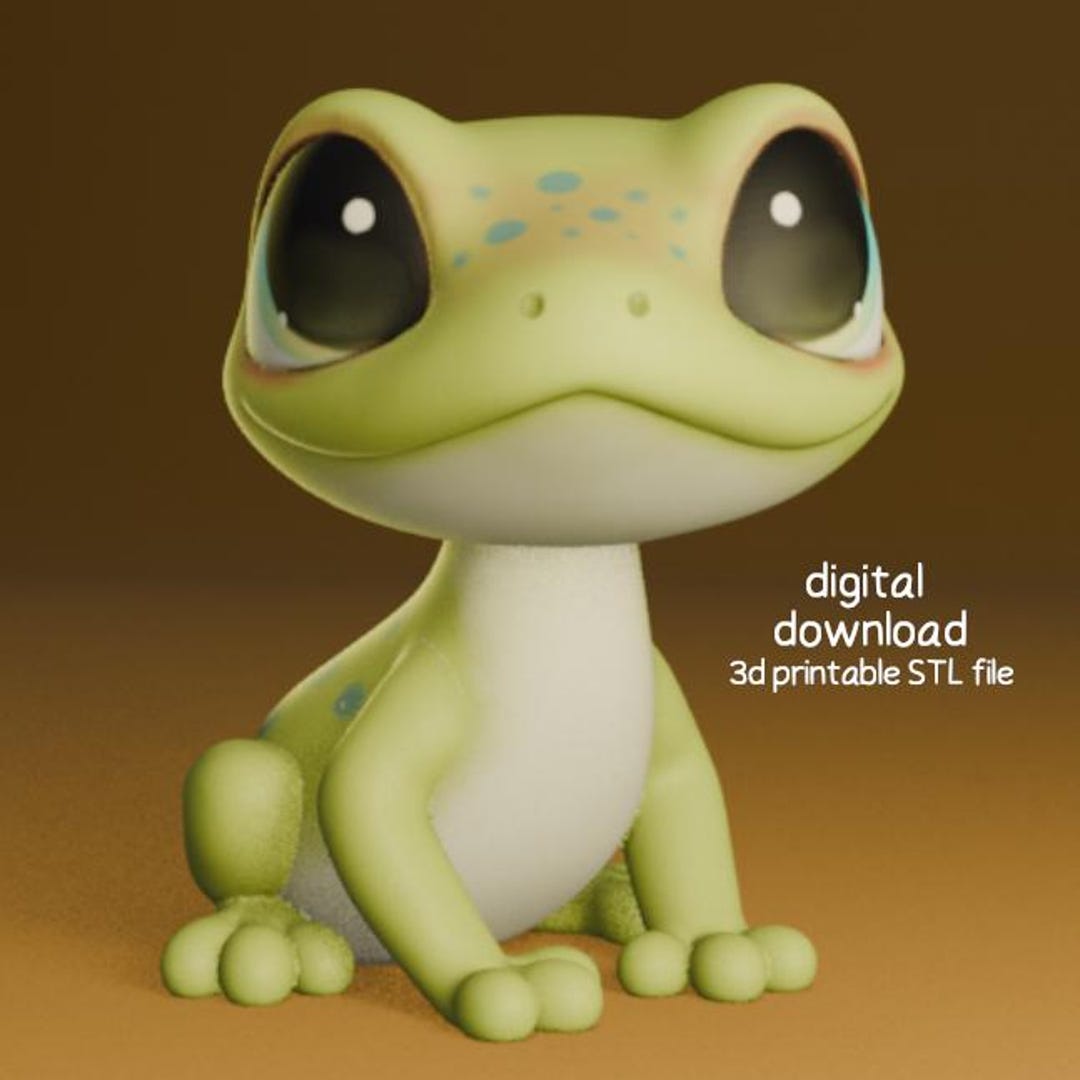 Frog - Digital Download - 3d Printable STL File - 3d Model - Etsy