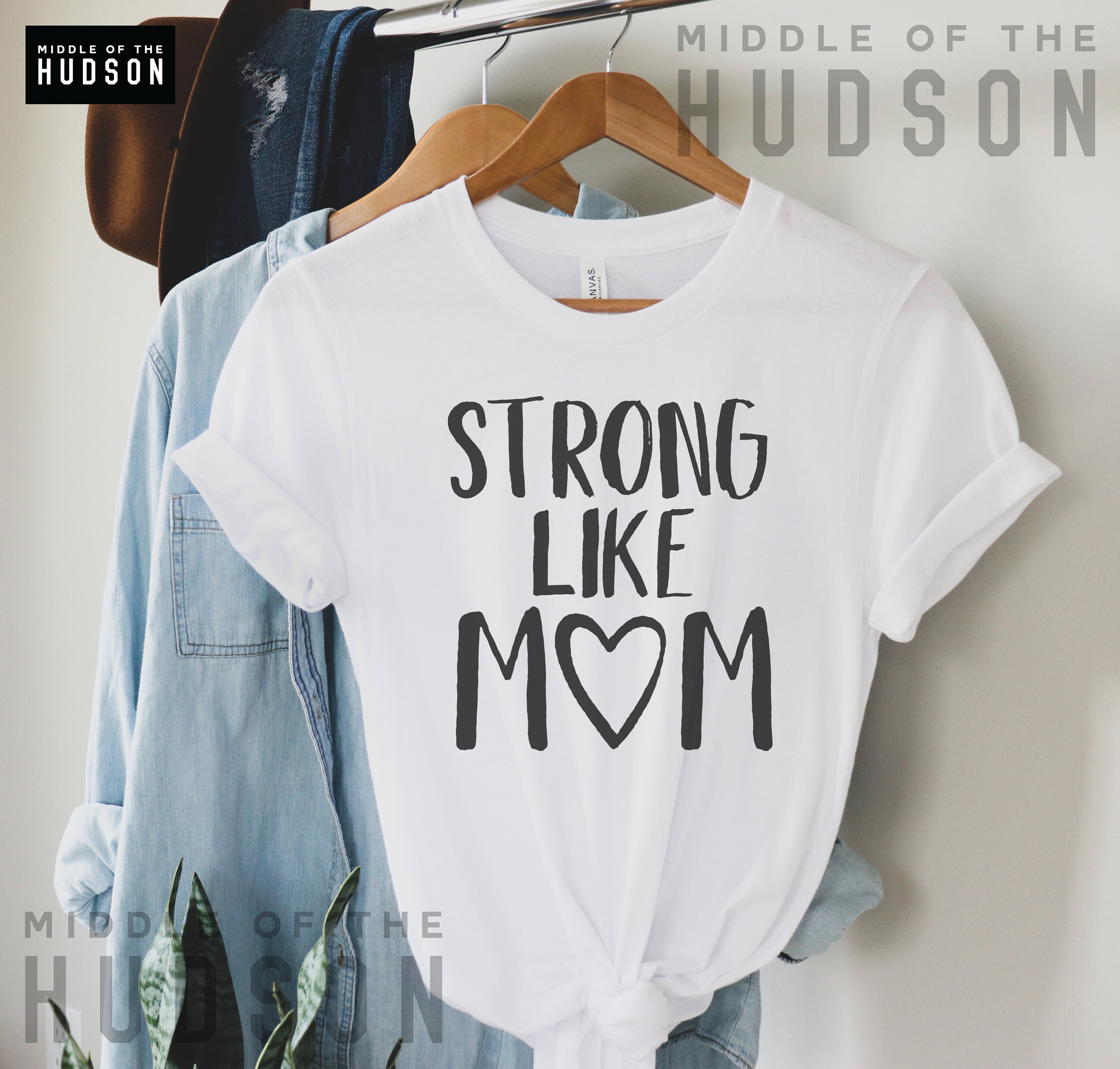Strong Like Mom Mothers Day Shirt Empowerment Shirt Moms | Etsy