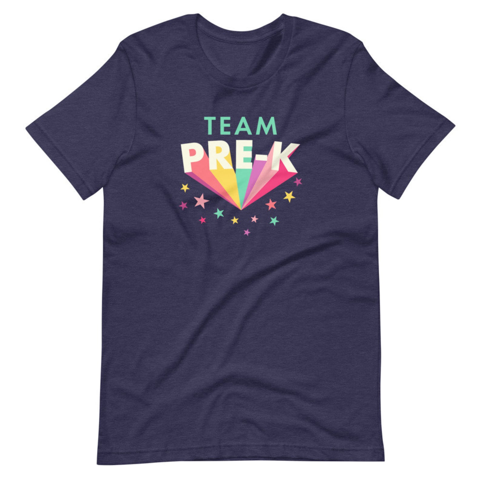 Pre-k Team Shirt, Bella+canvas Teacher Tee - Etsy