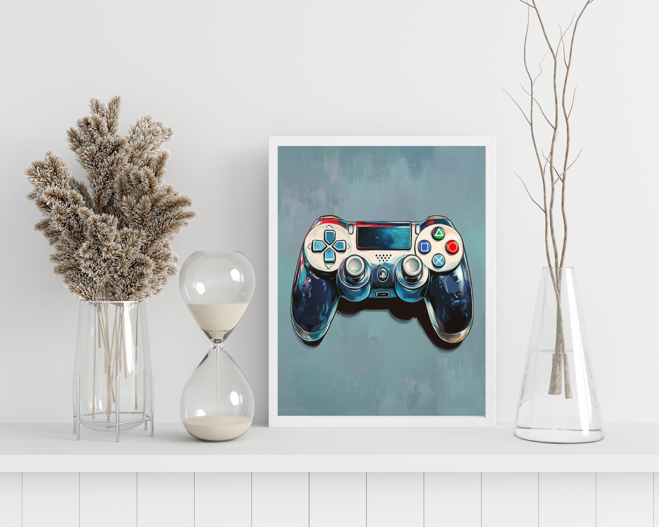 Video Game Controller Art Print; Gamer Wall Decor (digital Download) - Etsy