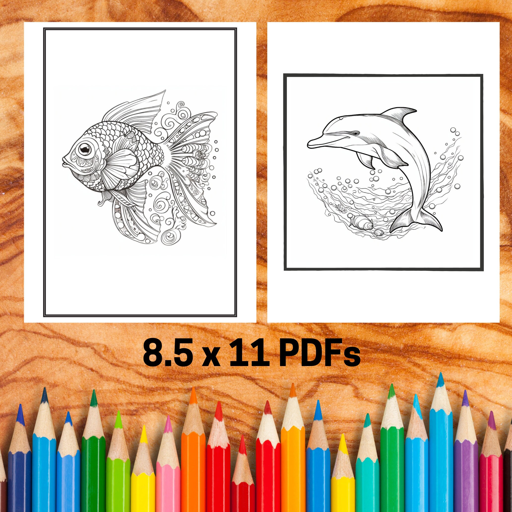 16 Beach Themed Coloring Pages for Kids Digital Download Ocean Themed ...